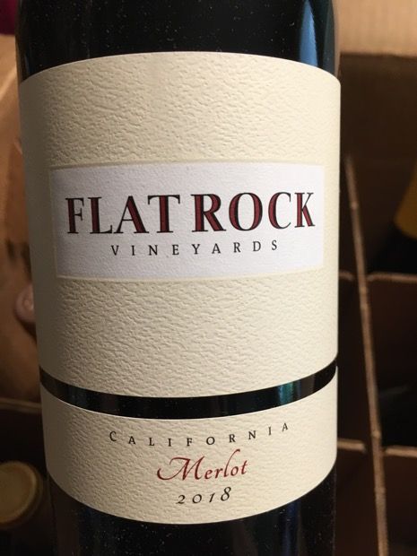 2018 Flat Rock Vineyards Merlot, USA, California - CellarTracker