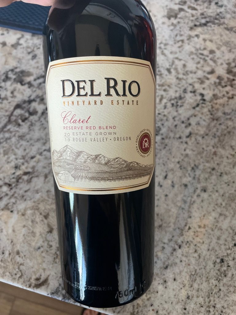 2019 Del Rio Vineyards Claret, USA, Oregon, Southern Oregon, Rogue ...