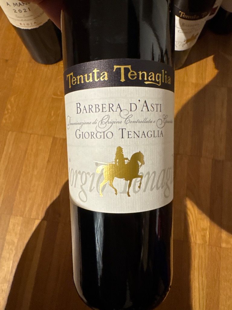 2021 Tenuta la Tenaglia Barbera d'Asti Giorgio Tenaglia, Italy ...