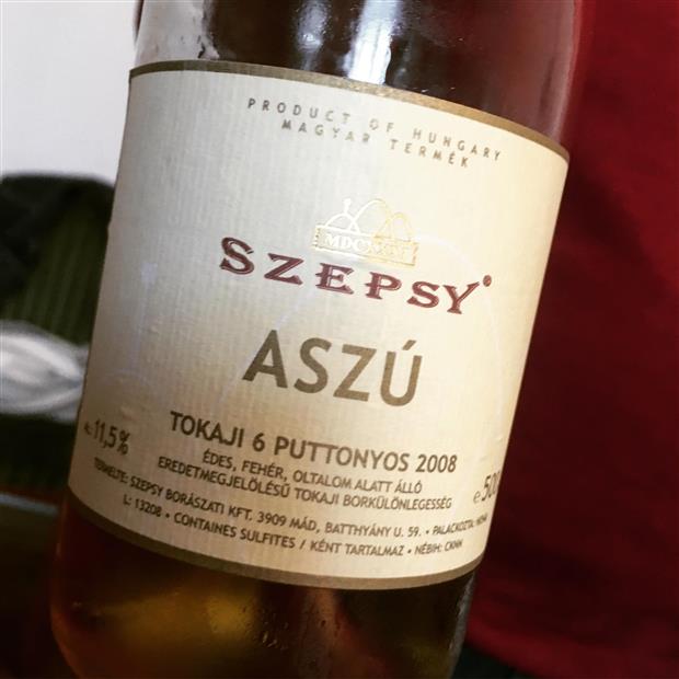 2008 István Szepsy Tokaji Aszú 6 Puttonyos, Hungary, Tokaji - CellarTracker