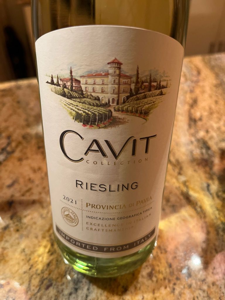 2021 Cavit Collection Riesling, Italy, Lombardia, Provincia di Pavia ...