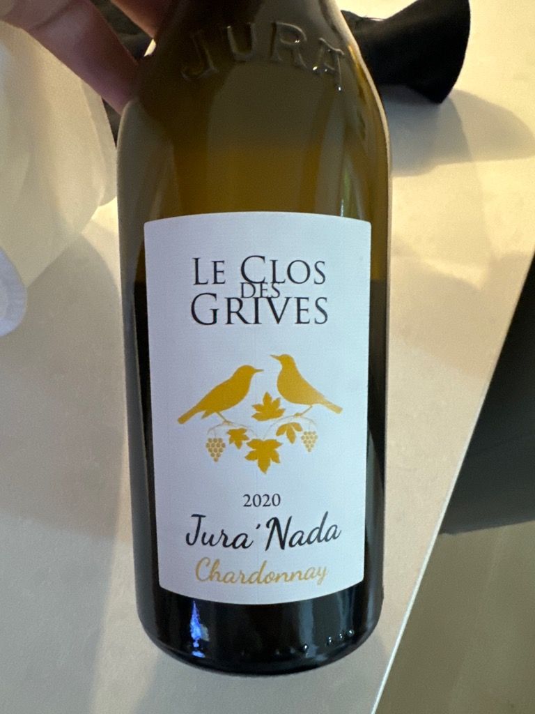 2020 Le Clos des Grives Chardonnay Côtes du Jura Jura Nada, France ...