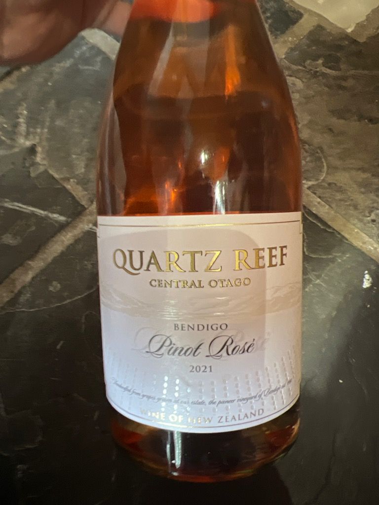 2017 Quartz Reef Pinot Gris Rosé Bendigo Vineyard, New Zealand, South ...