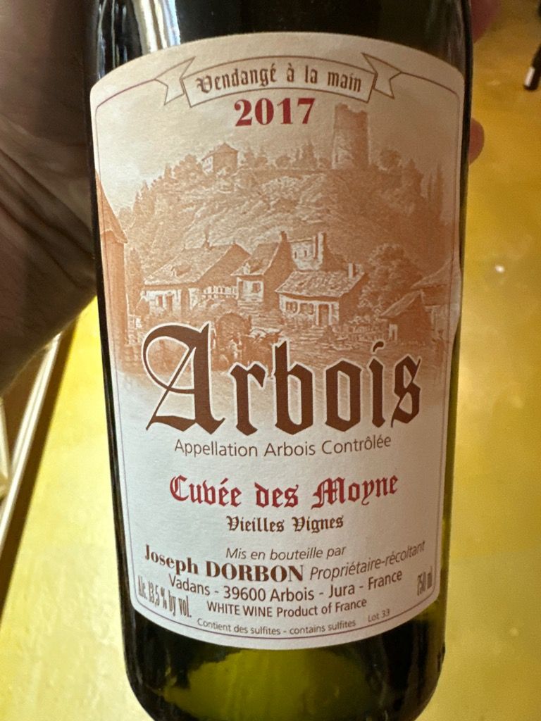 2017 Joseph Dorbon Arbois Vieilles Vignes "Cuvée des Moyne", France ...
