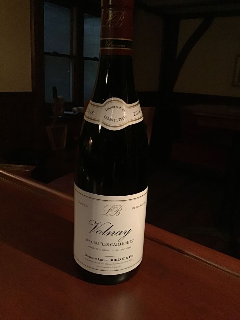 2018 Domaine Lucien Boillot et Fils Volnay 1er Cru Caillerets, France, Burgundy, Côte de Beaune ...