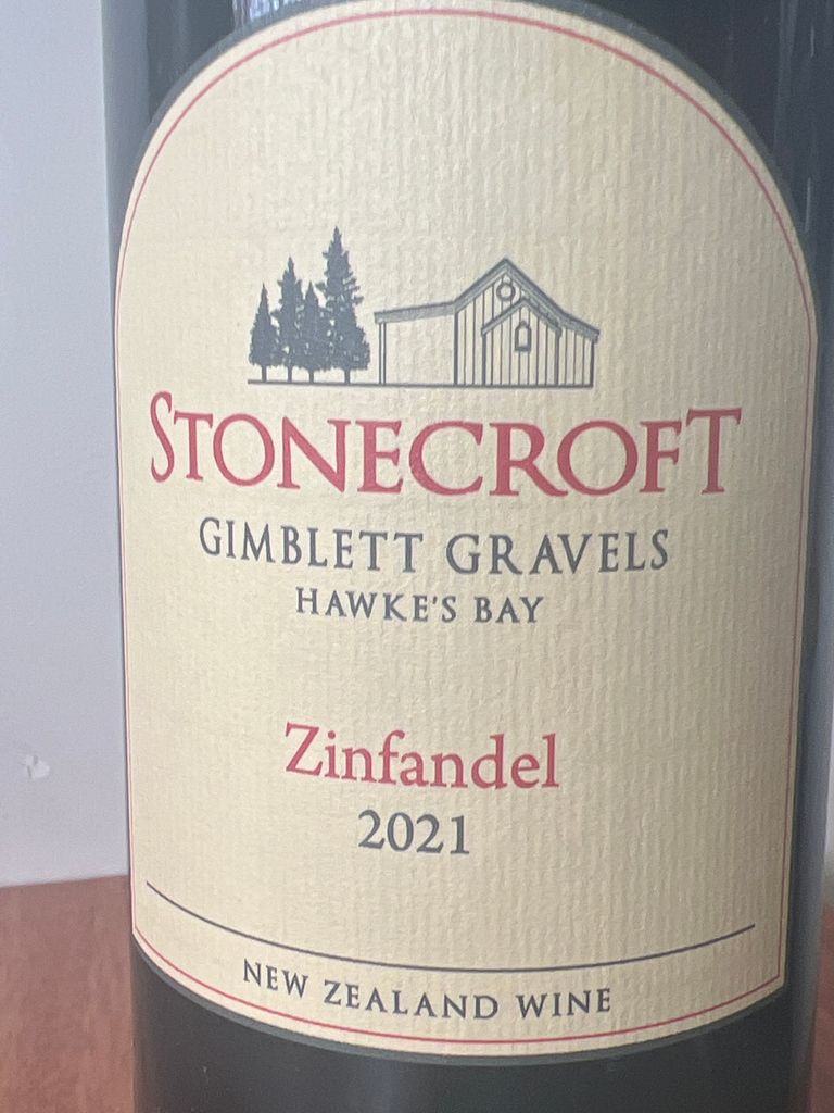 2021 Stonecroft Zinfandel, New Zealand, North Island, Hawke's Bay ...