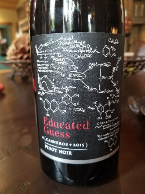 2015 Roots Run Deep Pinot Noir Educated Guess, USA, California, Napa ...