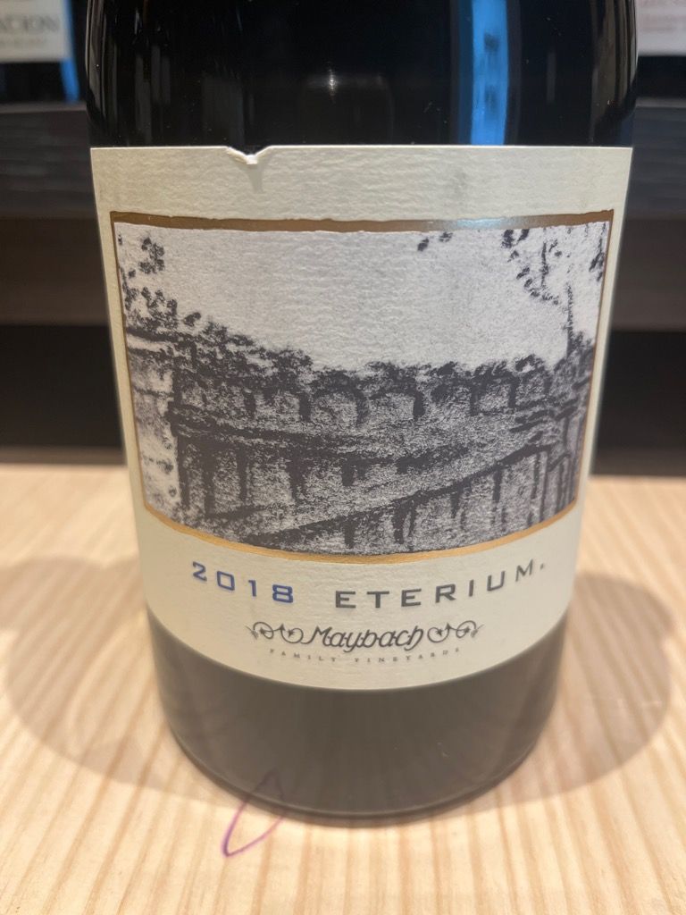 2018 Maybach Family Vineyards Chardonnay Eterium, USA, California ...