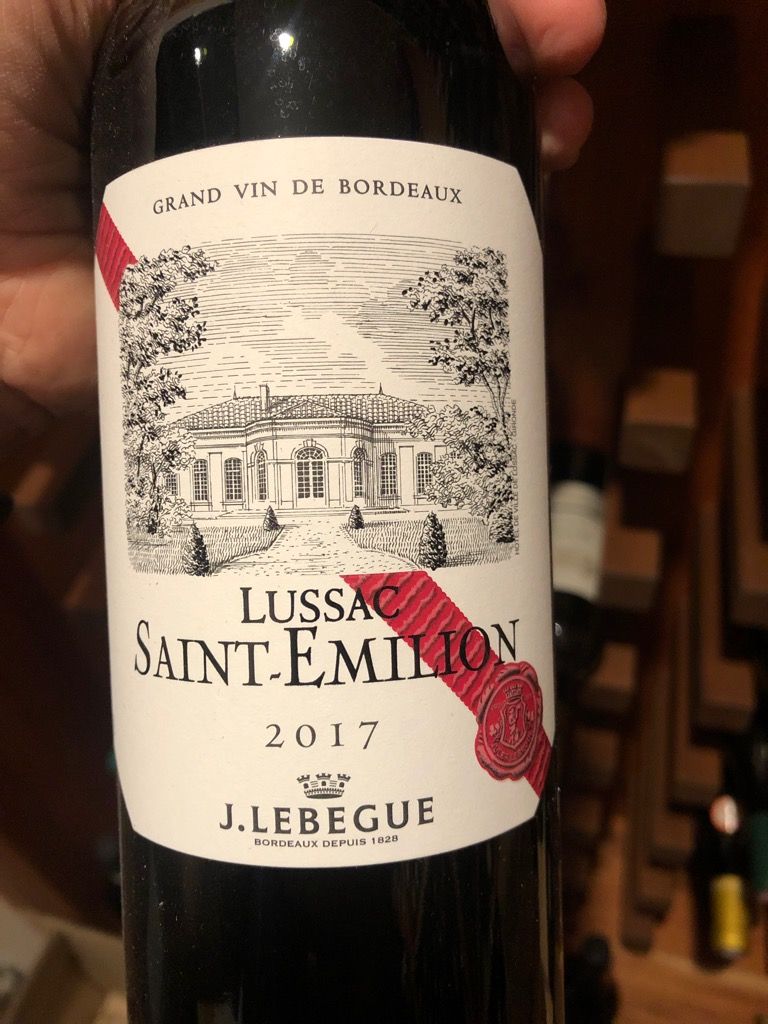2018 J Lebègue Lussac-St. Émilion, France, Bordeaux, Libournais, Lussac ...