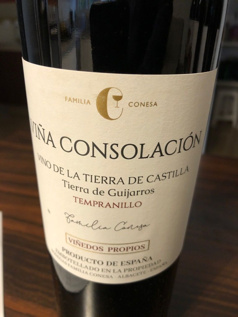 2020 Familia Conesa Tempranillo Vino de la Tierra de Castilla Viña ...