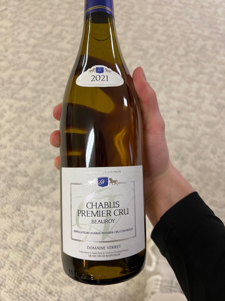 2021 Domaine Verret Chablis 1er Cru Beauroy, France, Burgundy, Chablis ...