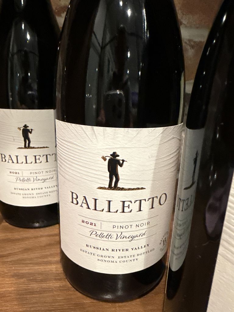 2022 Balletto Vineyards Pinot Noir Pelletti Vineyard, USA, California ...