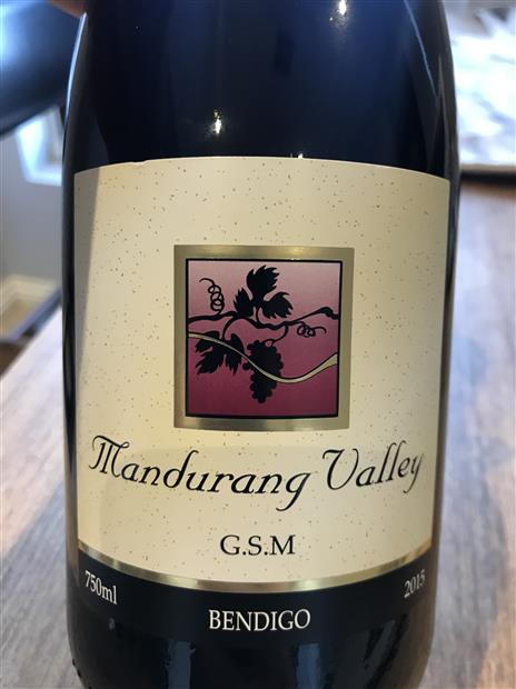 2019 Mandurang Valley Wines GSM, Australia, Victoria, Central Victoria ...