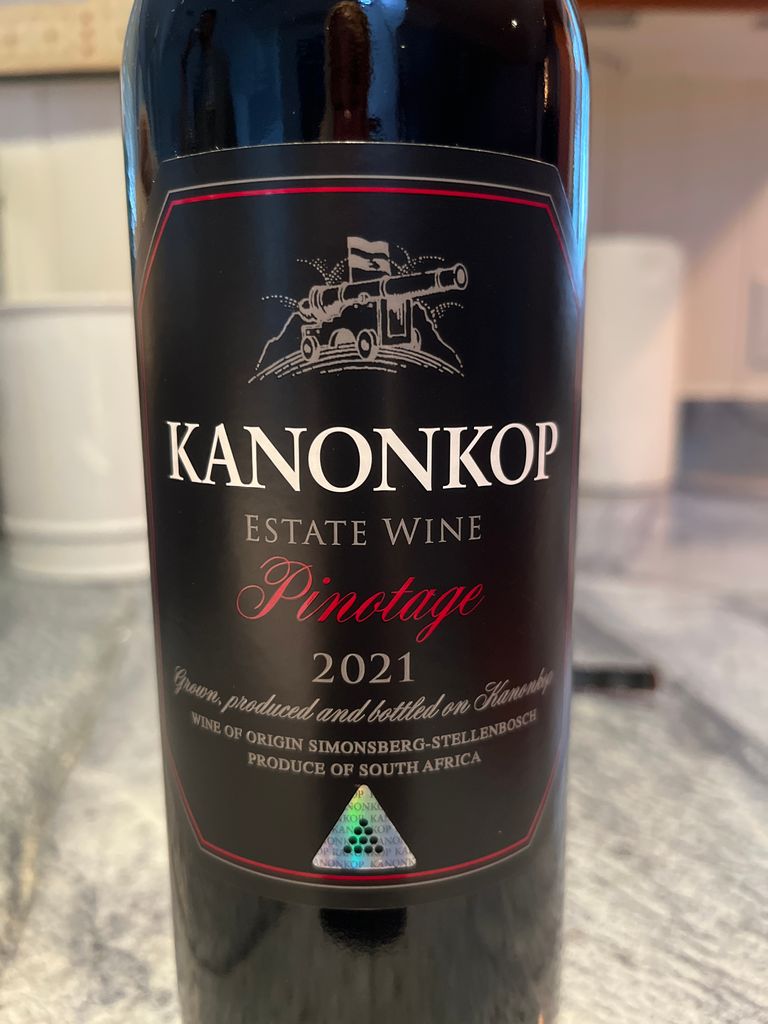 2022 Kanonkop Pinotage Black Label Reserve, South Africa, Coastal Region, Stellenbosch ...