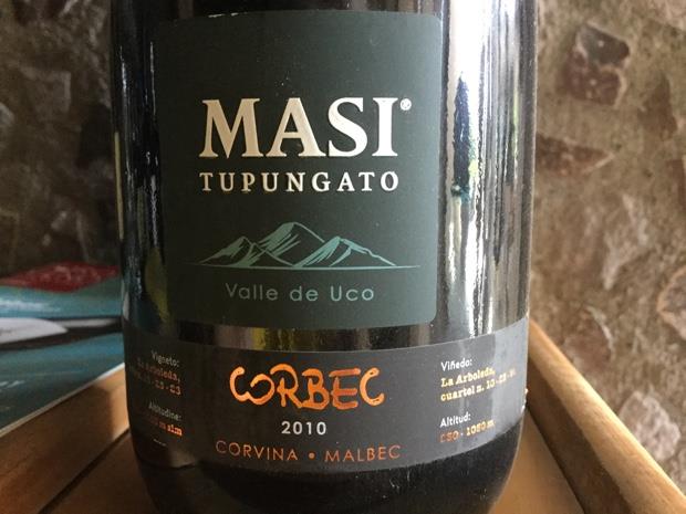 2010 Masi Tupungato Corbec Appassimento La Arboleda, Argentina, Mendoza, Valle de Uco, Tupungato ...
