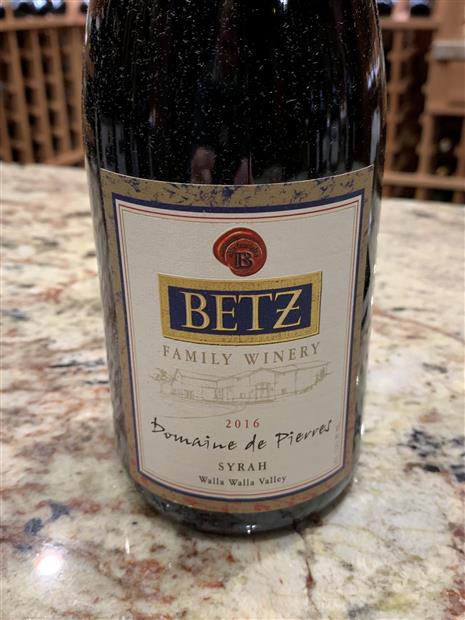 2012 Betz Family Syrah Domaine de Pierres, USA, Washington, Columbia ...