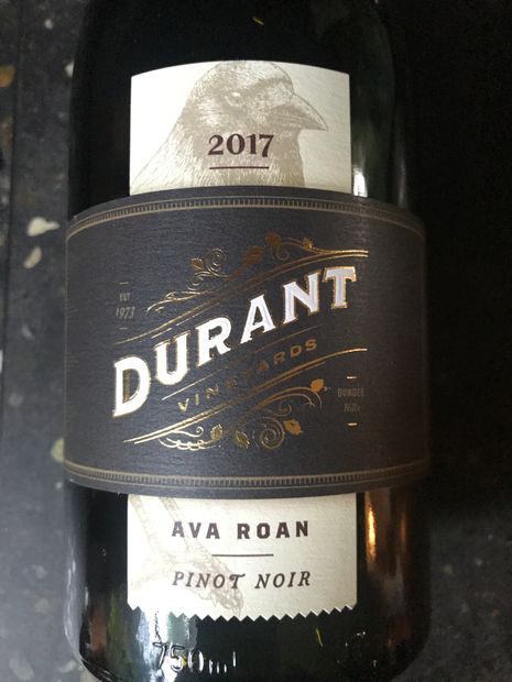 2017 Durant Vineyards Pinot Noir Ava Roan, USA, Oregon, Willamette ...