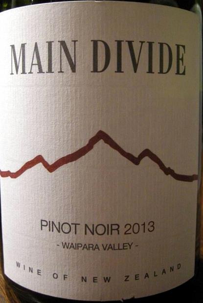 2016 Main Divide Pinot Noir Waipara, New Zealand, South Island ...