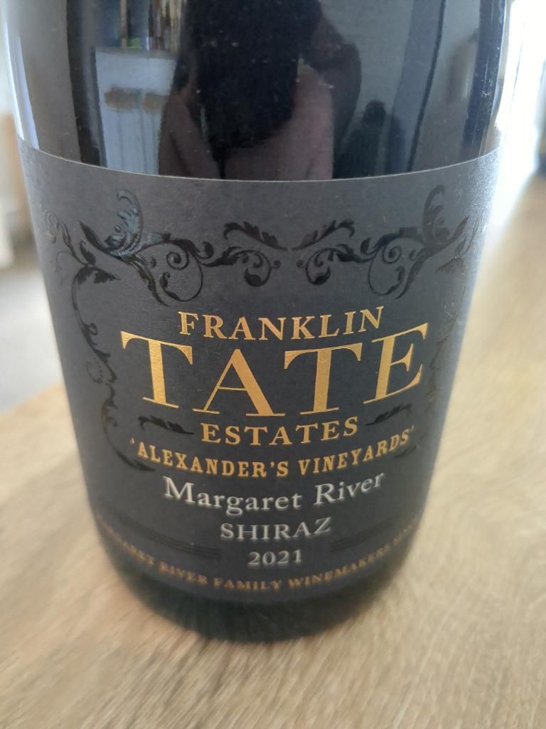 2019 Franklin Tate Estates Shiraz Reserve Tate Alexanders Vineyard ...