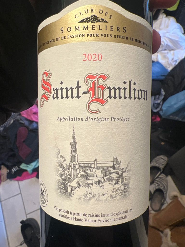 2020 Club des Sommeliers Montagne-St. Émilion, France, Bordeaux ...