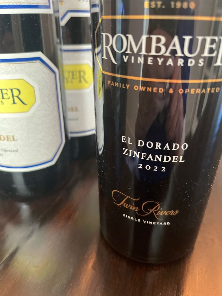 2022 Rombauer Vineyards Zinfandel Twin Rivers El Dorado, USA ...