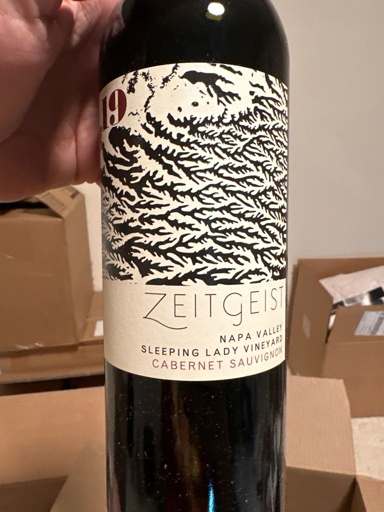 2019 Zeitgeist Cabernet Sauvignon Sleeping Lady Vineyard, USA ...