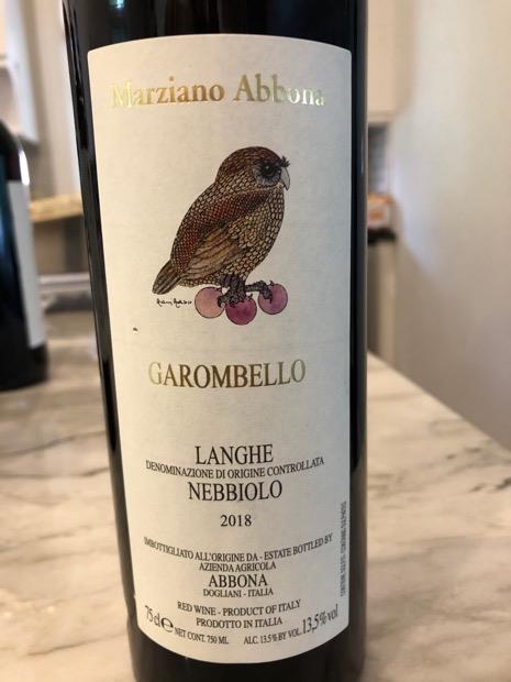 2020 Marziano Abbona Langhe Nebbiolo Garombello, Italy, Piedmont ...