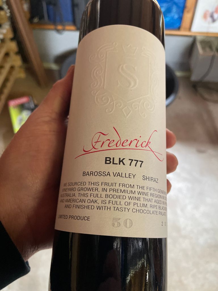 2022 Sieger Estate Shiraz Frederick BLK 777, Australia, South Australia ...