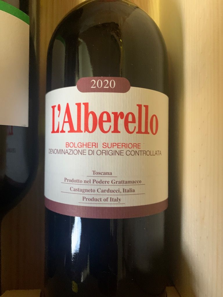2021 Grattamacco Bolgheri Superiore L'Alberello, Italy, Tuscany ...