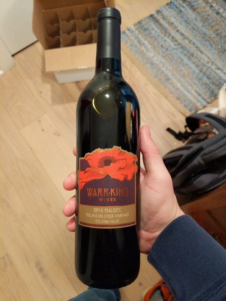 2021 Warr-King Wines Malbec Stillwater Creek Vineyard, USA, Washington ...