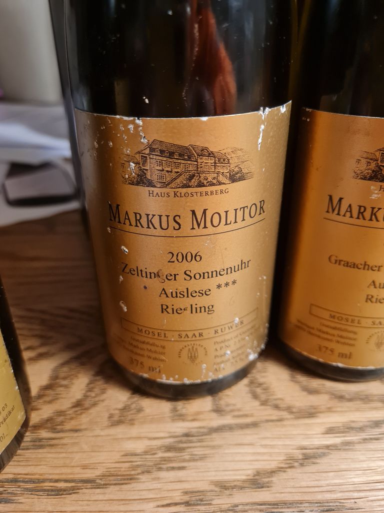 2003 Markus Molitor Zeltinger Sonnenuhr Riesling Auslese *** (Golden ...