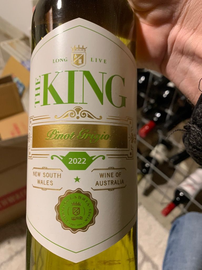2022 Calabria Family Wines Pinot Grigio Long Live The King, Australia ...