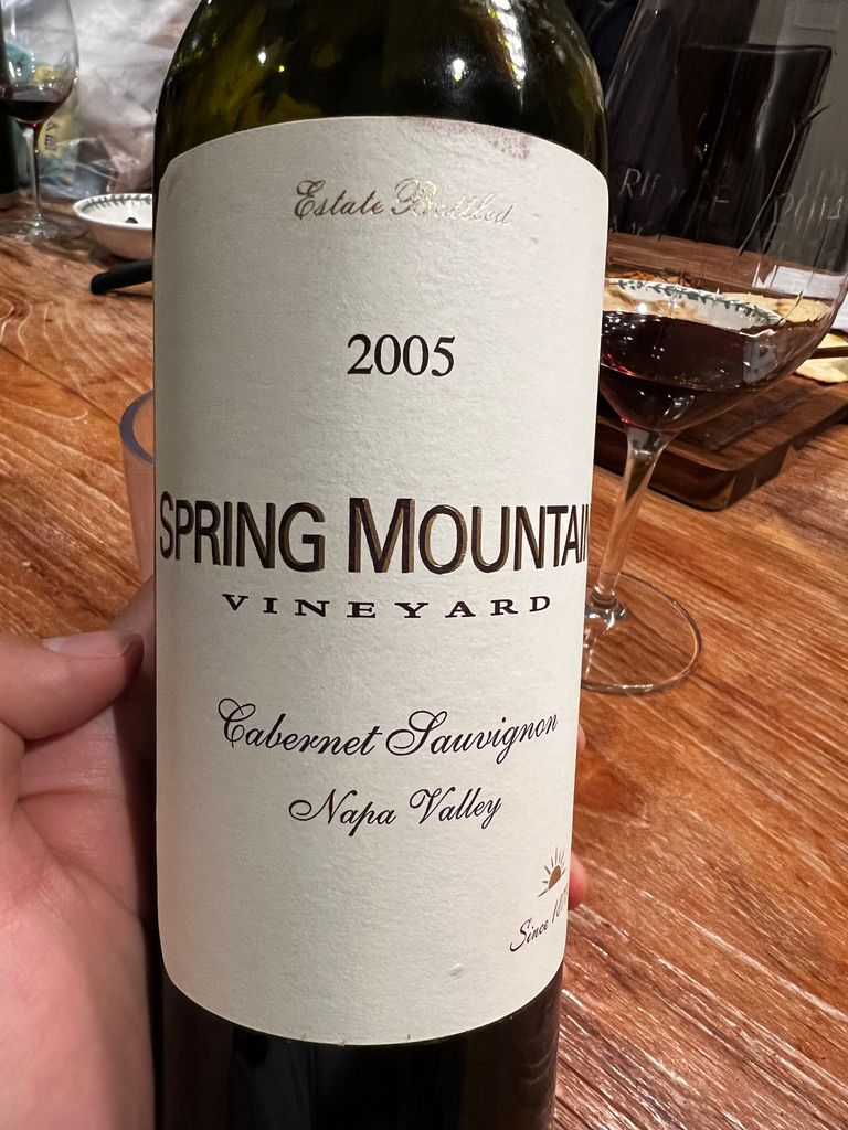 2005 Spring Mountain Vineyard Cabernet Sauvignon, USA, California, Napa ...
