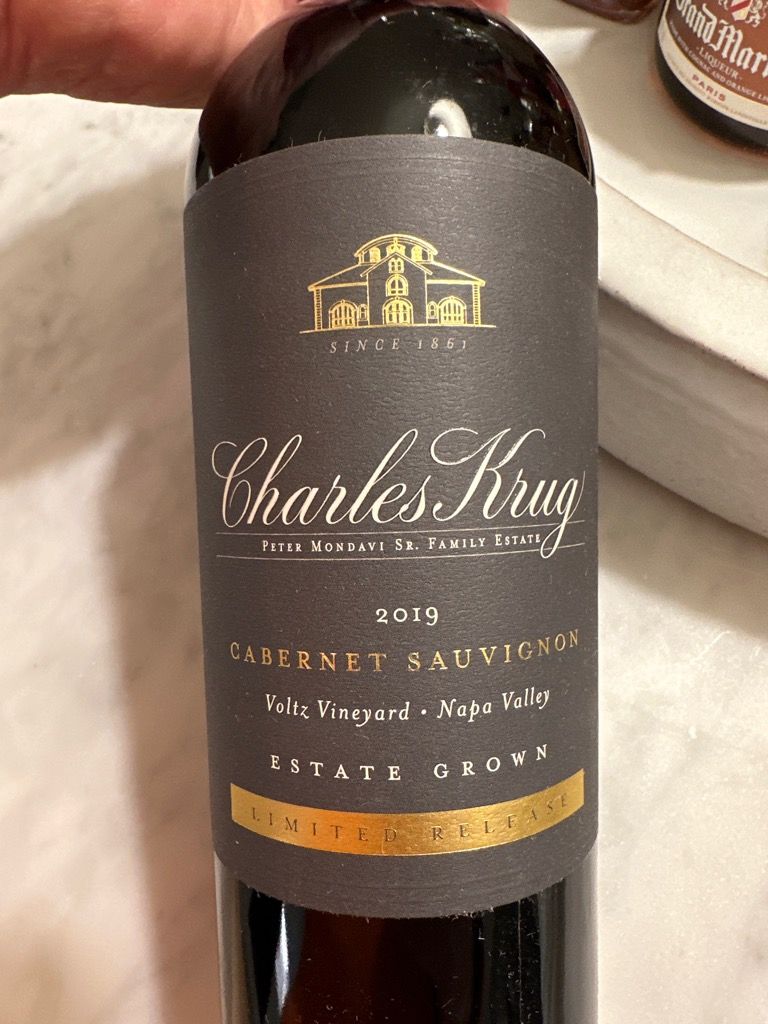 2019 Charles Krug Winery (Peter Mondavi Family) Cabernet Sauvignon ...