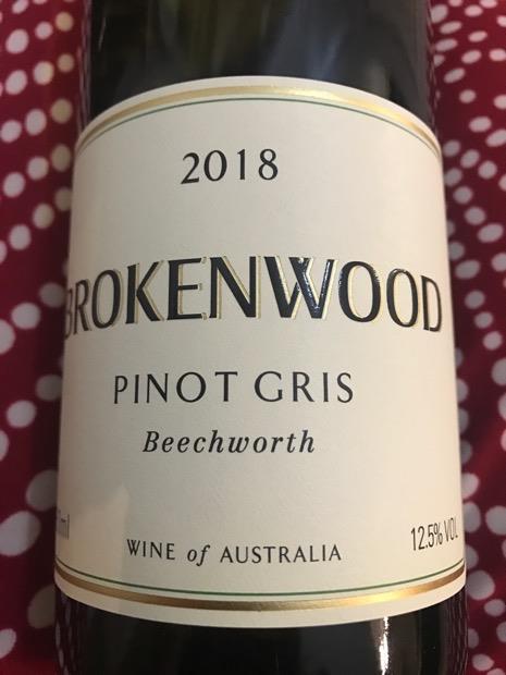 2019 Brokenwood Pinot Gris, Australia, Victoria, North East, Beechworth ...