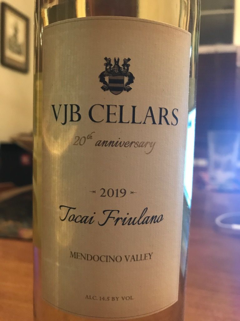 2019 VJB Tocai Friulano, USA, California, North Coast, Mendocino County ...