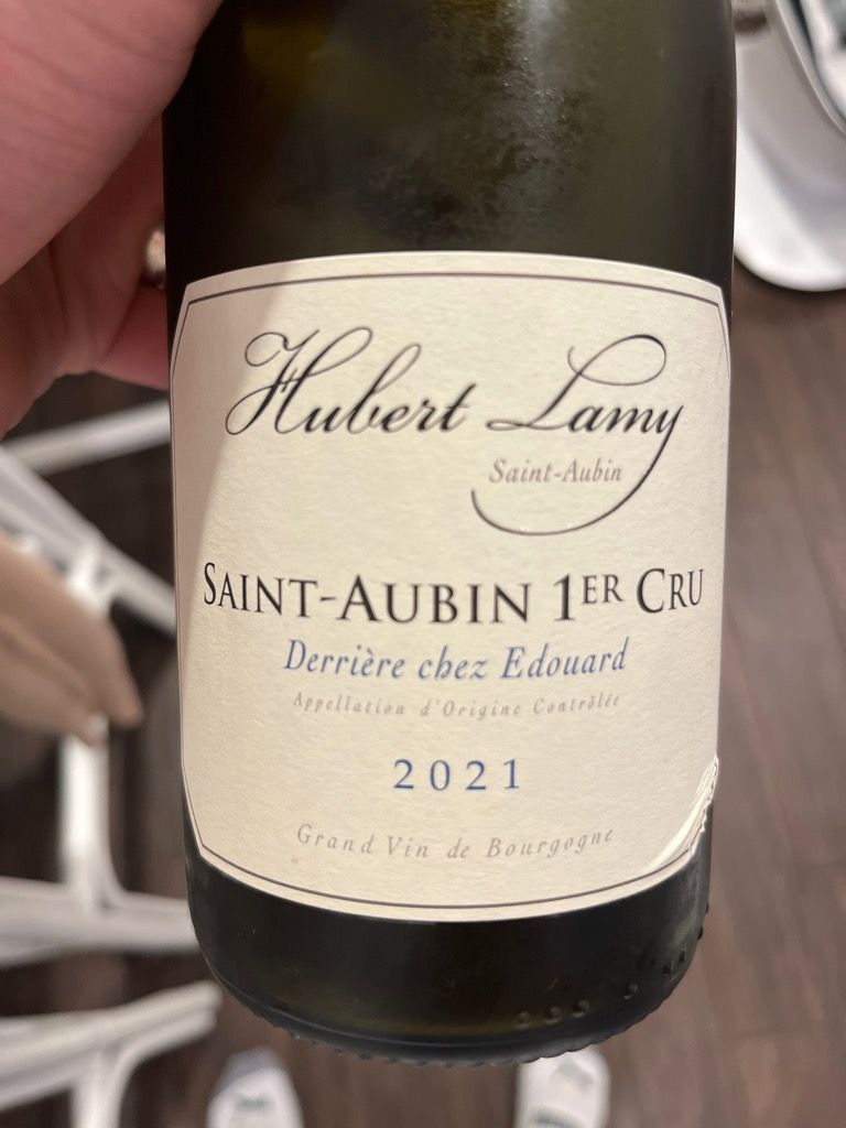2021 Hubert Lamy Saint-Aubin 1er Cru Derrière Chez Edouard Blanc ...