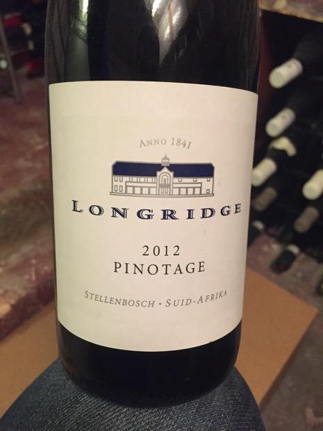 2012 Longridge Pinotage, South Africa, Coastal Region, Stellenbosch ...