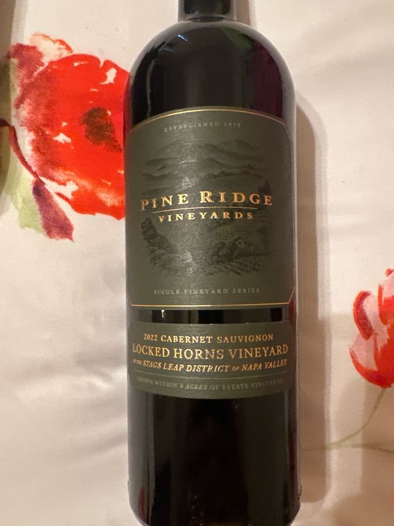 2022 Pine Ridge Vineyards Cabernet Sauvignon Locked Horns Vineyard, USA ...