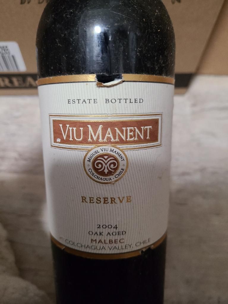 2004 Viu Manent Malbec Estate Collection Reserva Valle De Colchagua, Chile, Rapel Valley ...