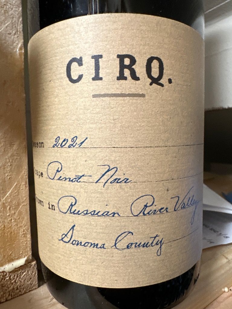 2021 Cirq Pinot Noir Russian River Valley, USA, California, Sonoma ...