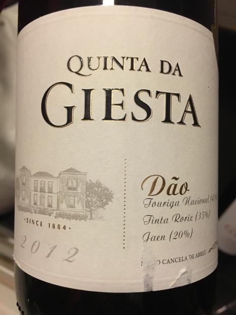 2012 Quinta da Giesta Dão, Portugal, Beiras, Dão - CellarTracker