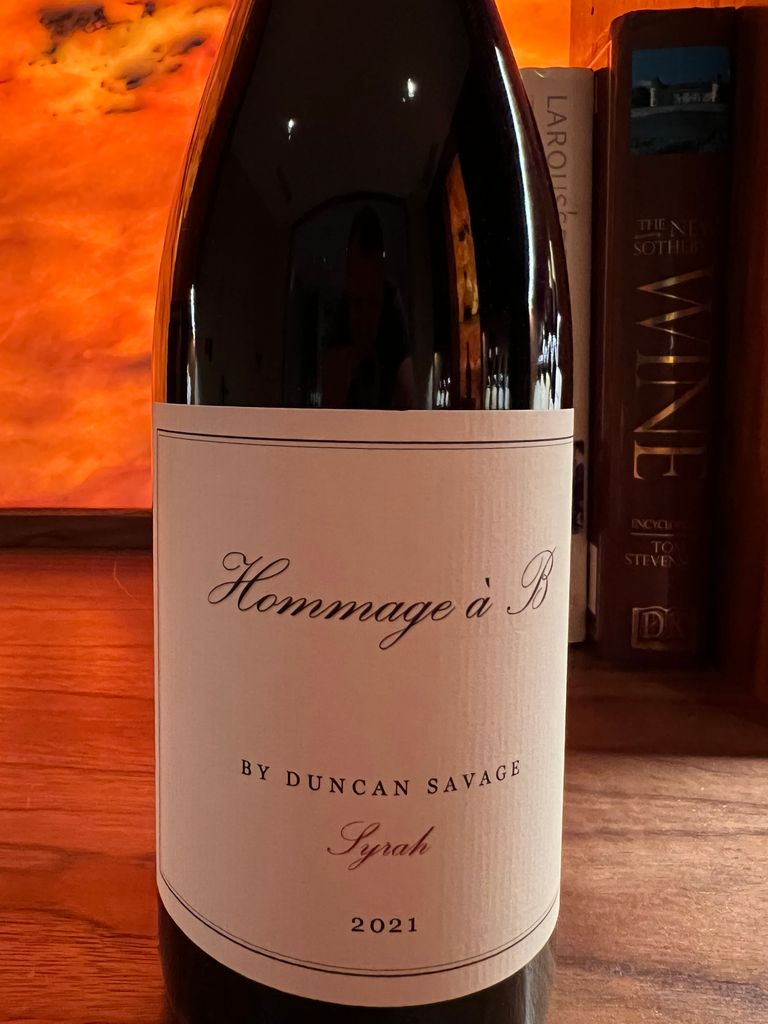 2021 Savage Wines Syrah Hommage à B, South Africa, Coastal Region ...
