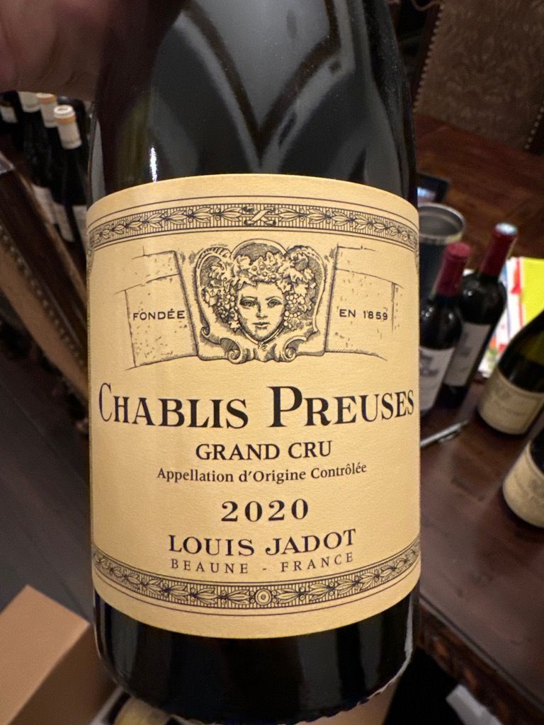 2020 Louis Jadot Chablis Grand Cru Les Preuses, France, Burgundy ...