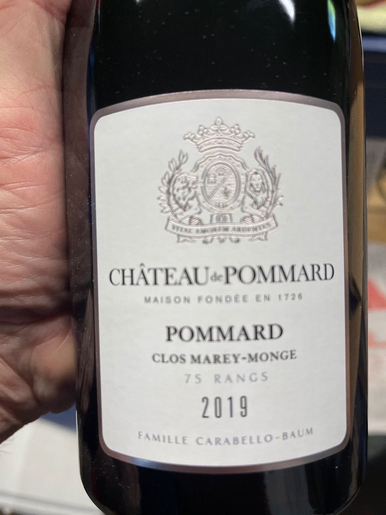 2020 Château de Pommard Pommard Clos Marey Monge "75 Rangs", France ...