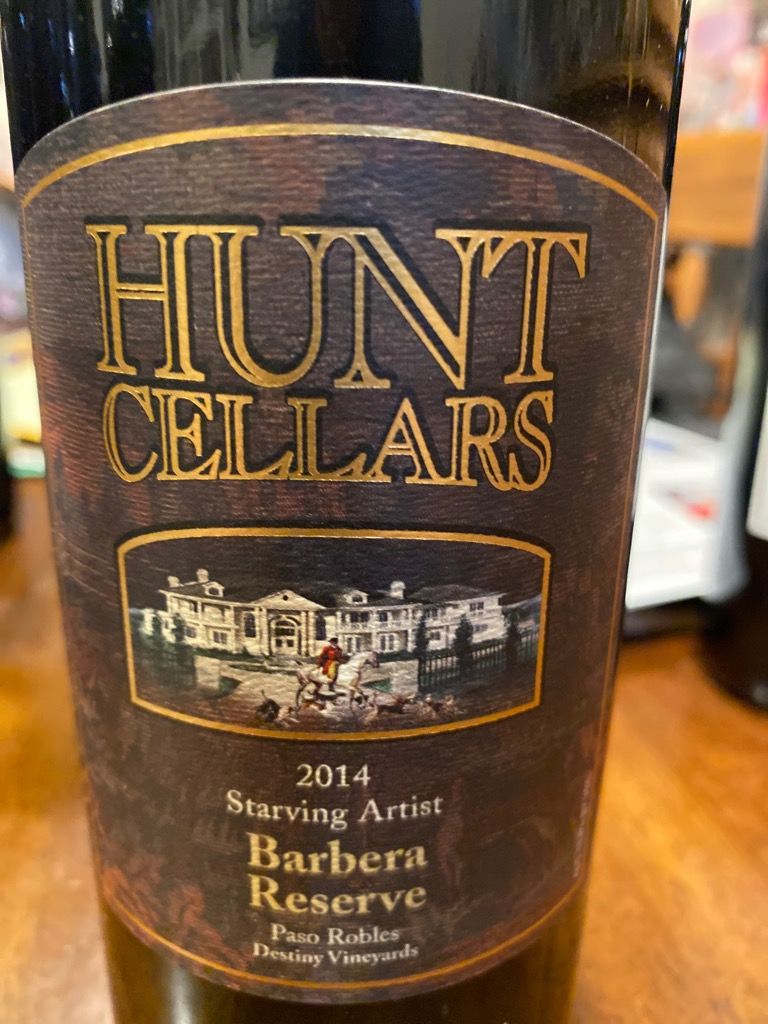 2014 Hunt Cellars Barbera Starving Artist Destiny Vineyards, USA ...