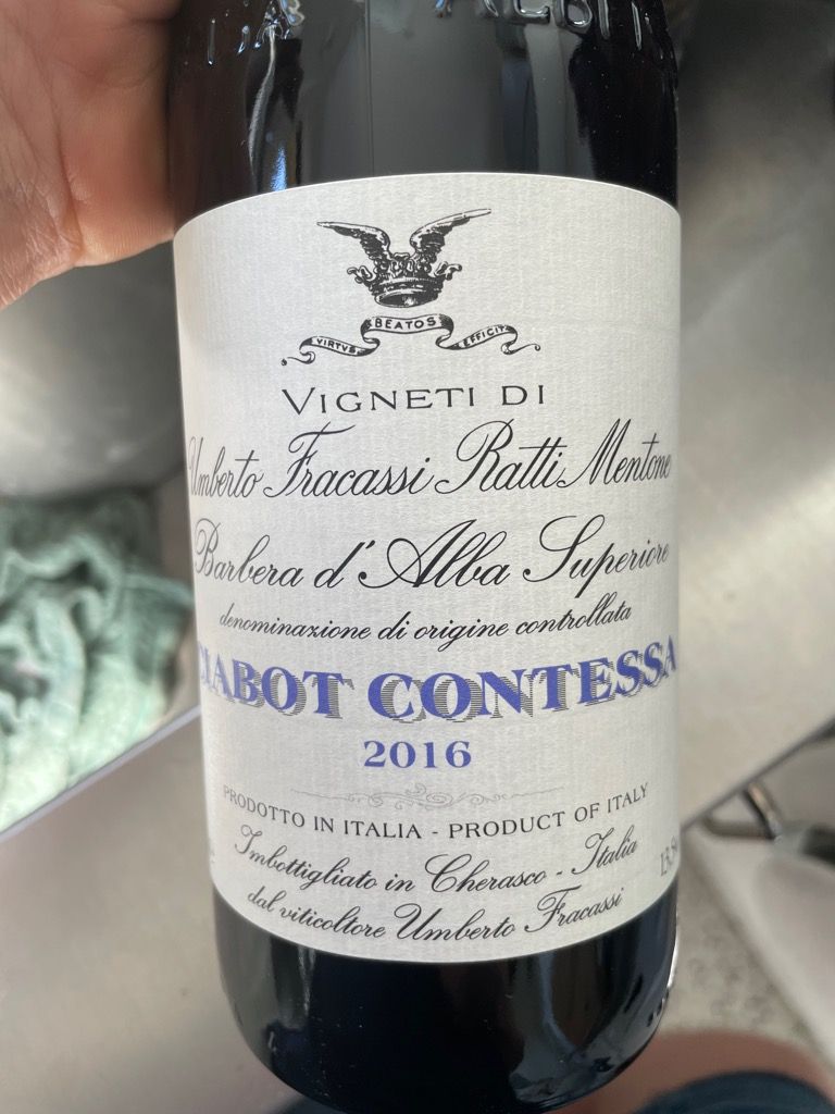2017 Umberto Fracassi Barbera d'Alba Ciabot Contessa, Italy, Piedmont ...