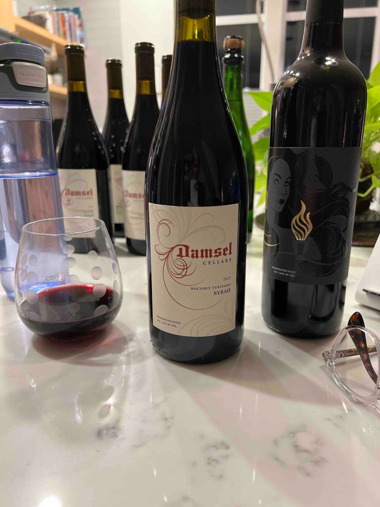 2022 Damsel Cellars Syrah Boushey Vineyard, USA, Washington, Columbia ...