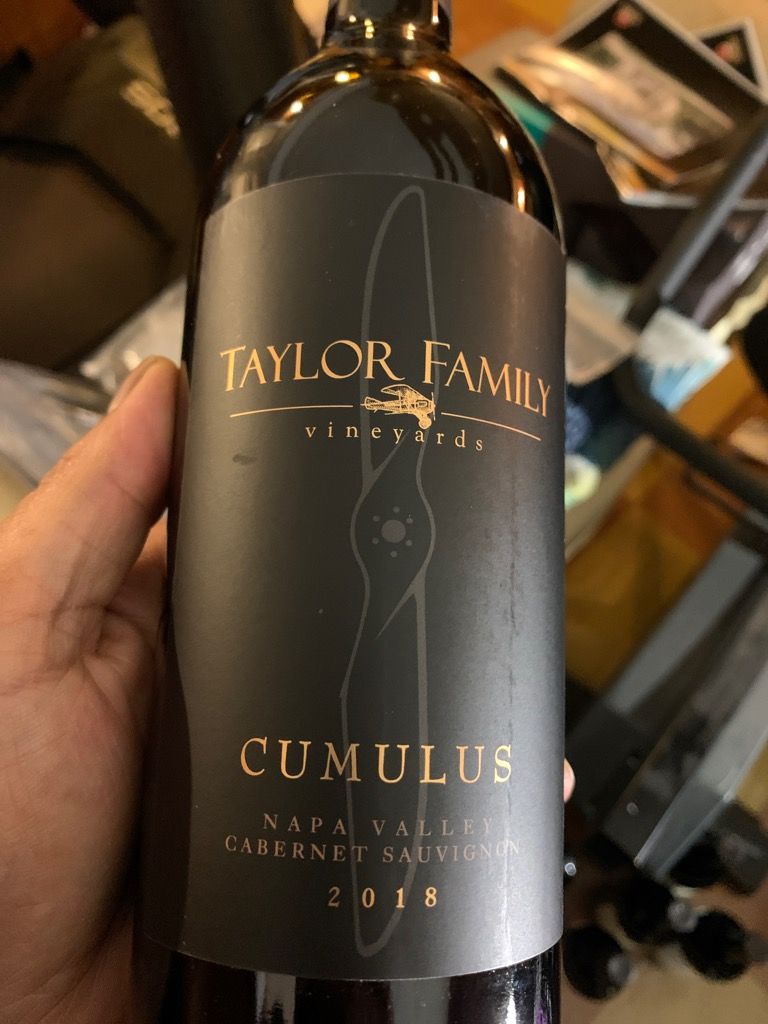 2018 Taylor Family Vineyards Cabernet Sauvignon Cumulus, USA ...