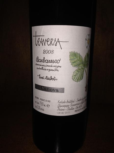 2008 Traversa Barbaresco Sori Ciabot, Italy, Piedmont, Langhe ...